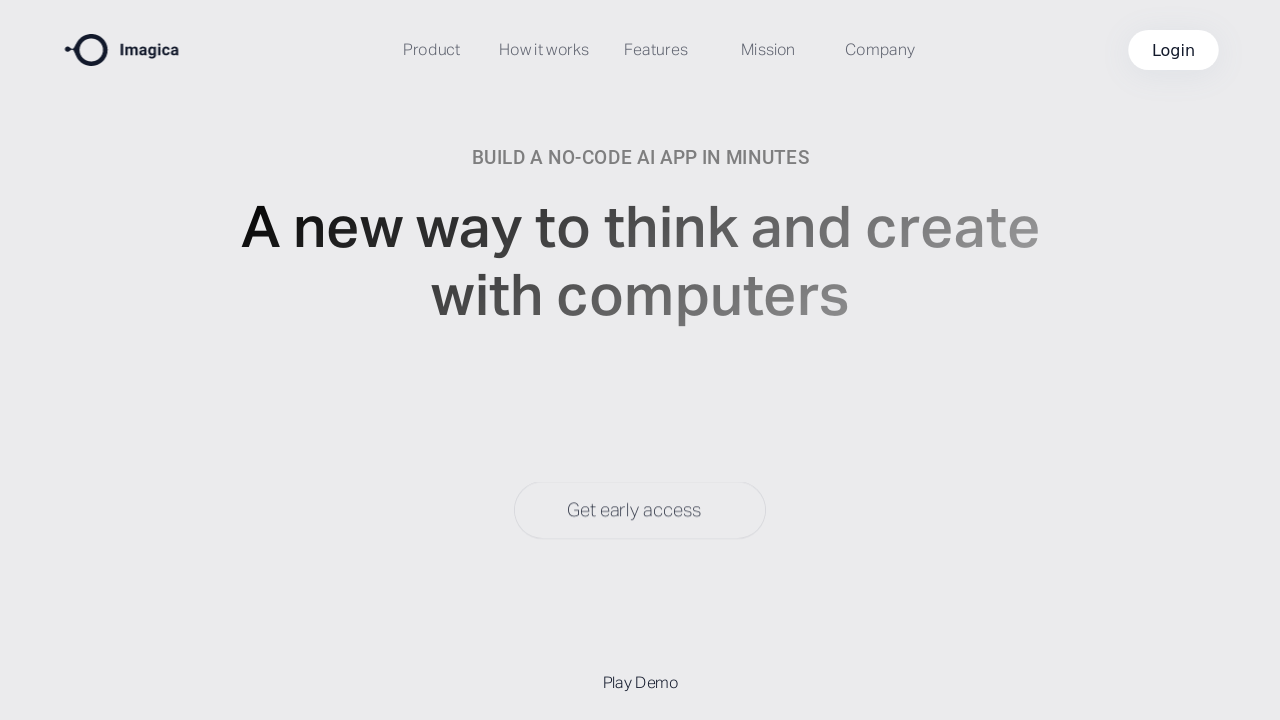 Imagica Build A No code AI APP In Minutes Appndo Imagica Build A No code AI APP In Minutes Appndo